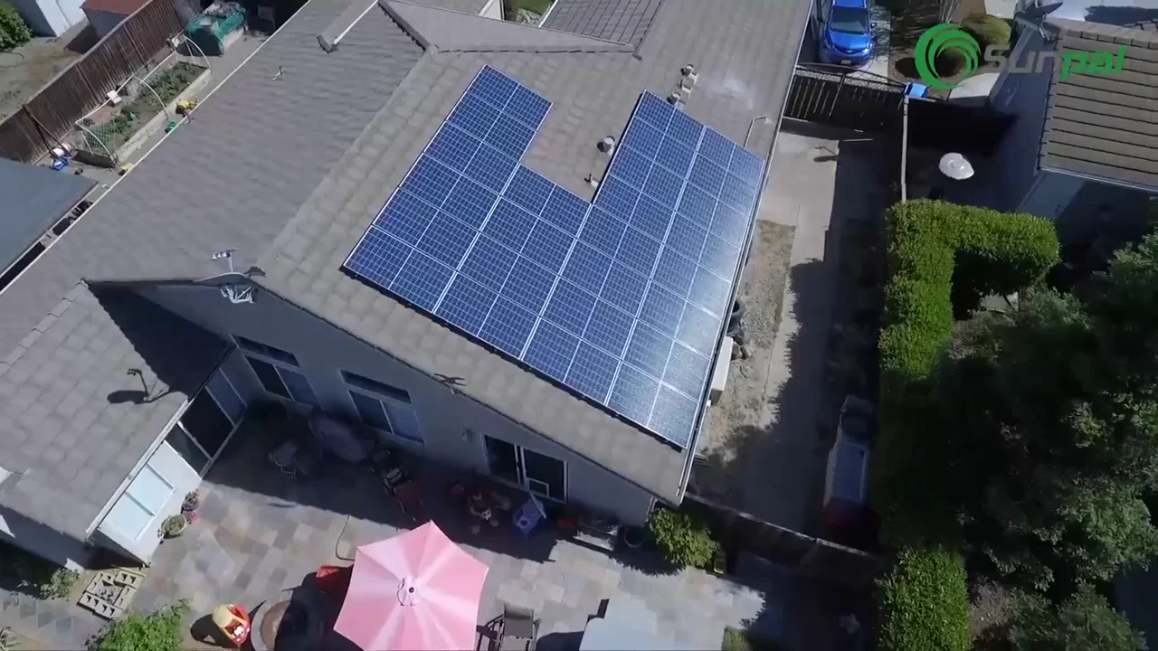 Sunpal Photovoltaic Kit 6kw 10kw 12kw Battery Pack Solar Energy Hybrid ...