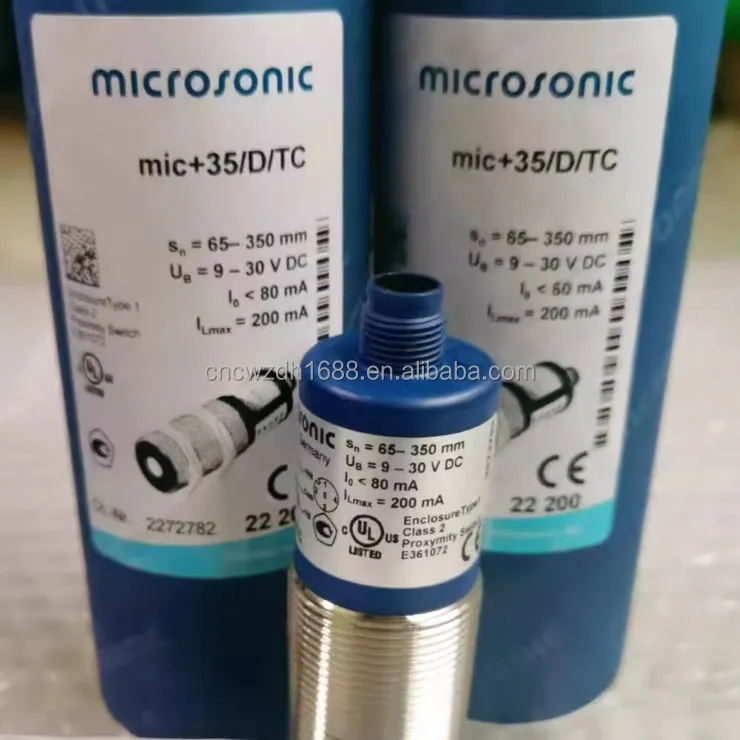 MICROSONIC M12 5-Pin Ultrasonic Sensors for Industrial Automation