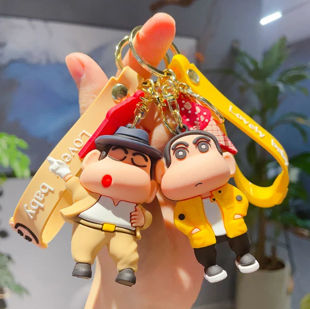 Cartoon Cute Crayon Shin-chan Anime Keychain Toy Pendant Small Gift Car ...