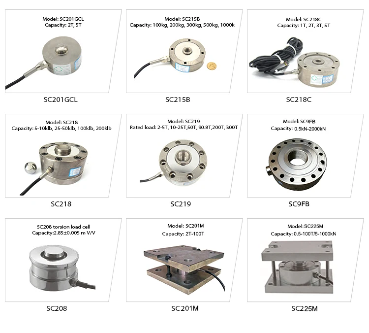 Compression Weight Sensor Truck Scale Button Load Cell 1 Ton 100 Ton