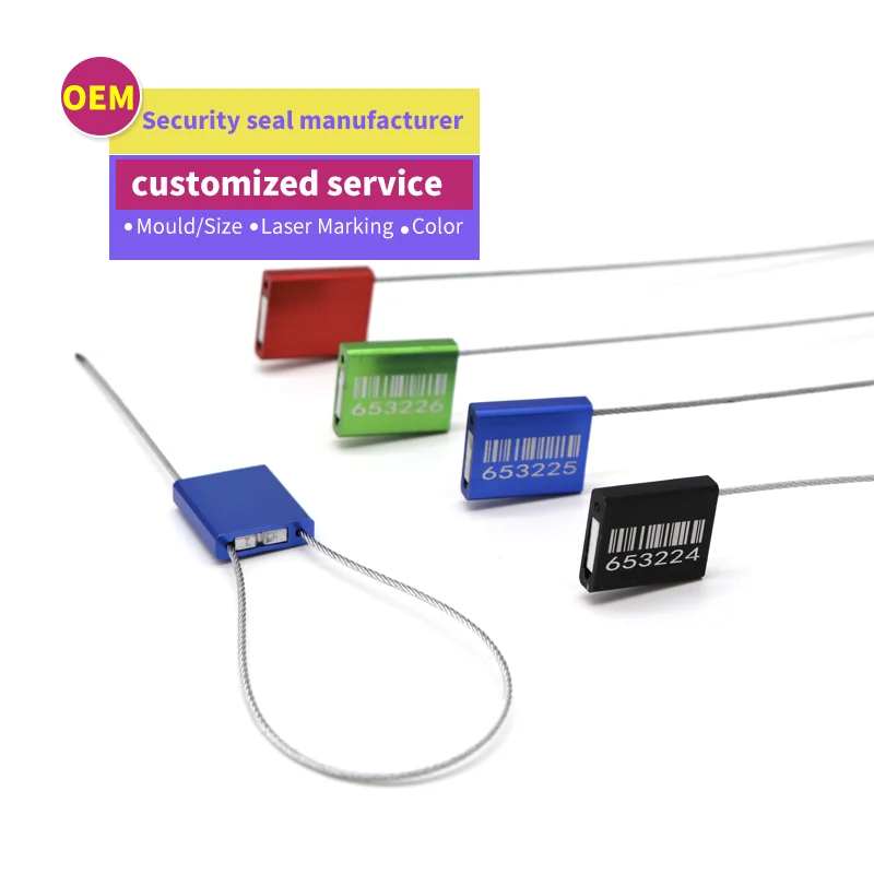 OY-CS105 Tamper evident pull tight custom length cable seal for ...