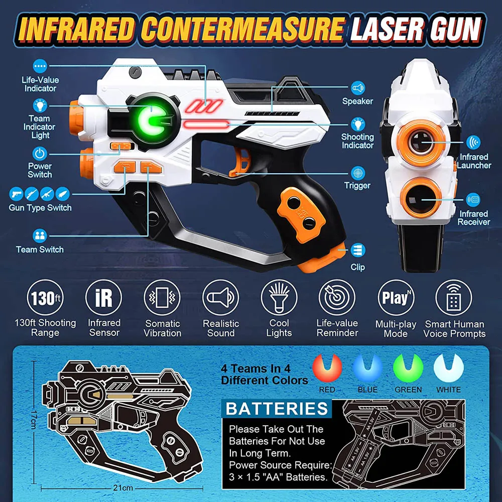Infrared Laser Gun with Augmented Reality - Fun & Learning