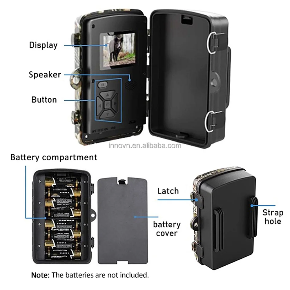 DH1 Wildlife Trail Camera - 1080P Night Vision & IP66 Waterproof