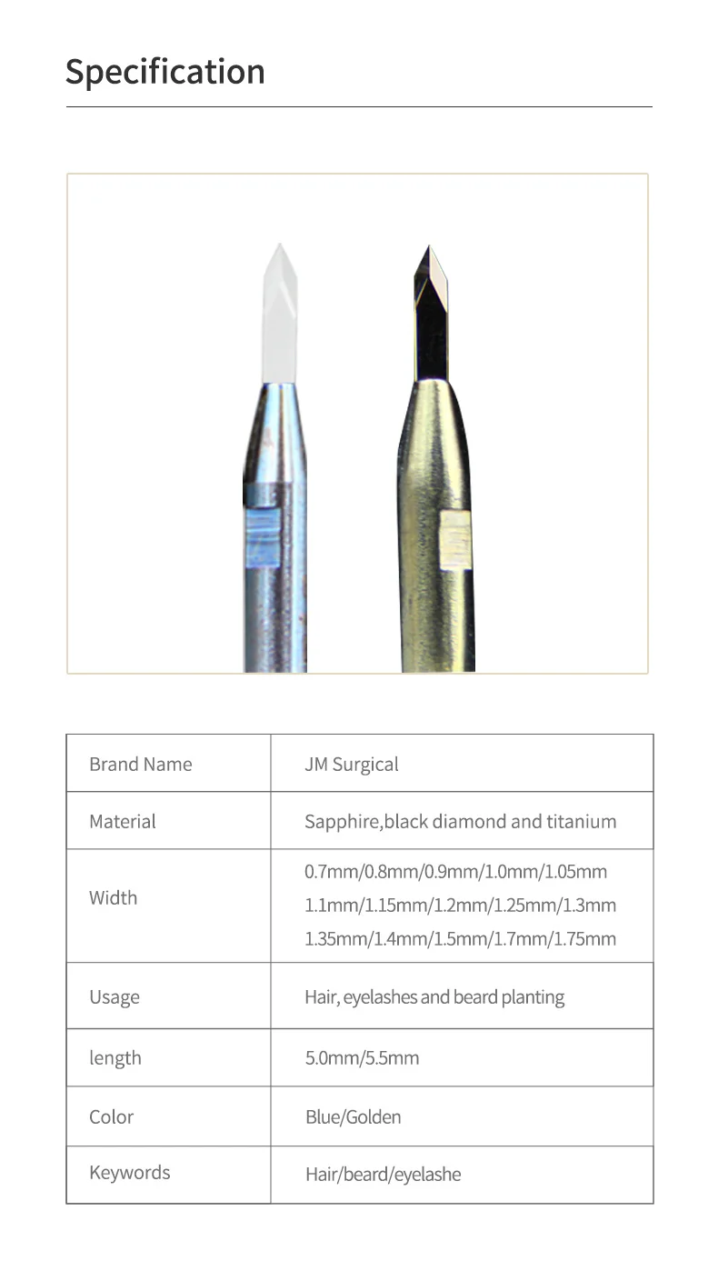 Sapphire Hair Transplant Blade Is A Surgical Instrument Used To Grow ...