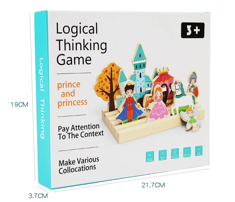 Creative Kids Prince And Princess Scenes Match Puzzle Toy Logical ...