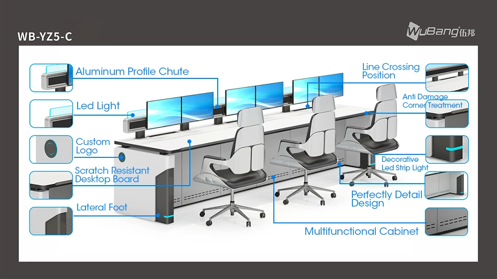 Custom Size Office Control Room Console Factory Selling Modern ...
