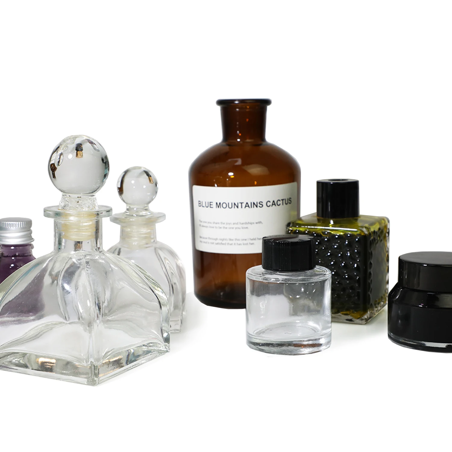 Transparent Square Empty Ink Bottle 30ml Glass Bottles For Fountain Pen ...