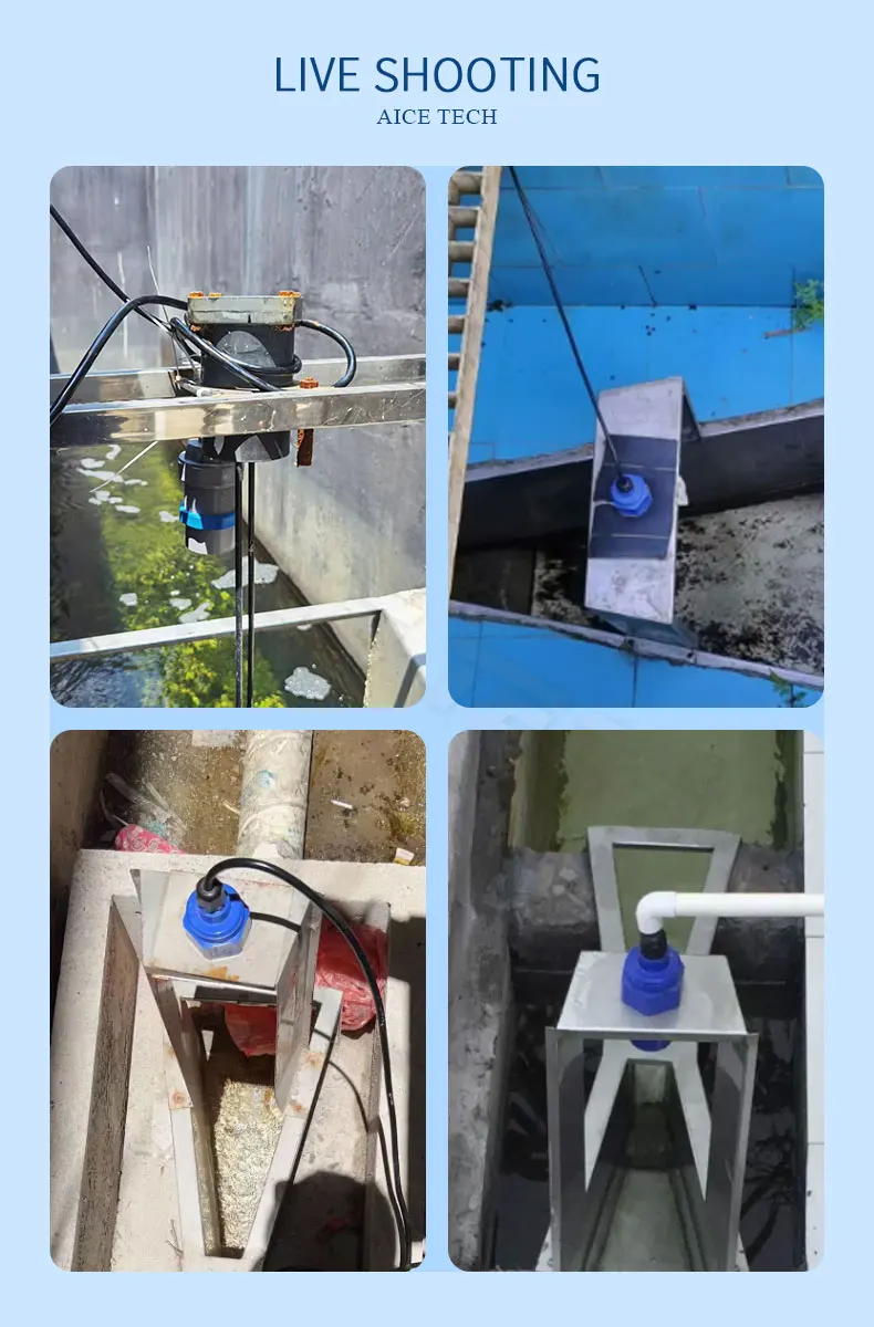 Aice Tech Parshall Trough Triangular Weir Flow Meter