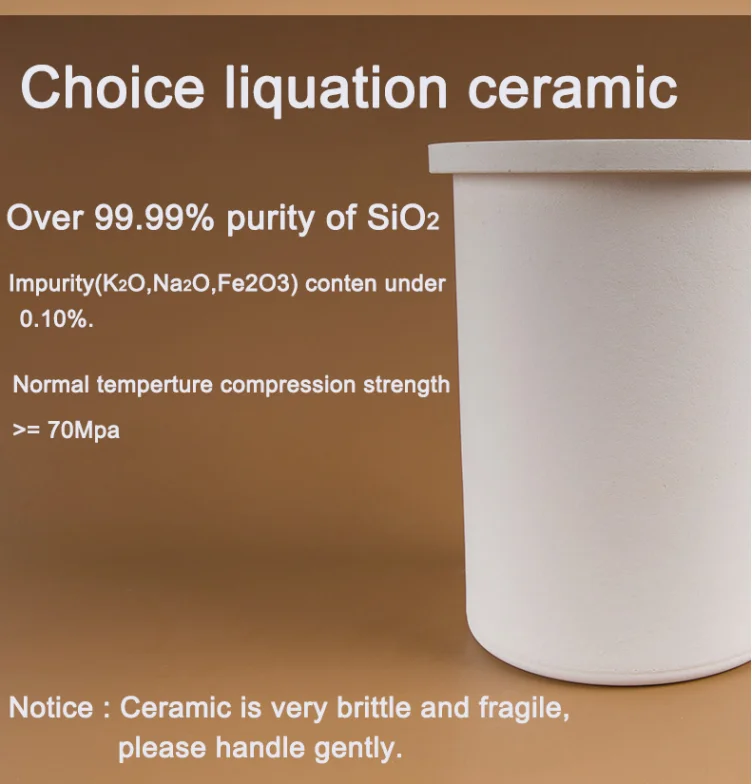 High Temperature Corrosion Resistance Ceramic 4kg Gold Capacity Alumina ...