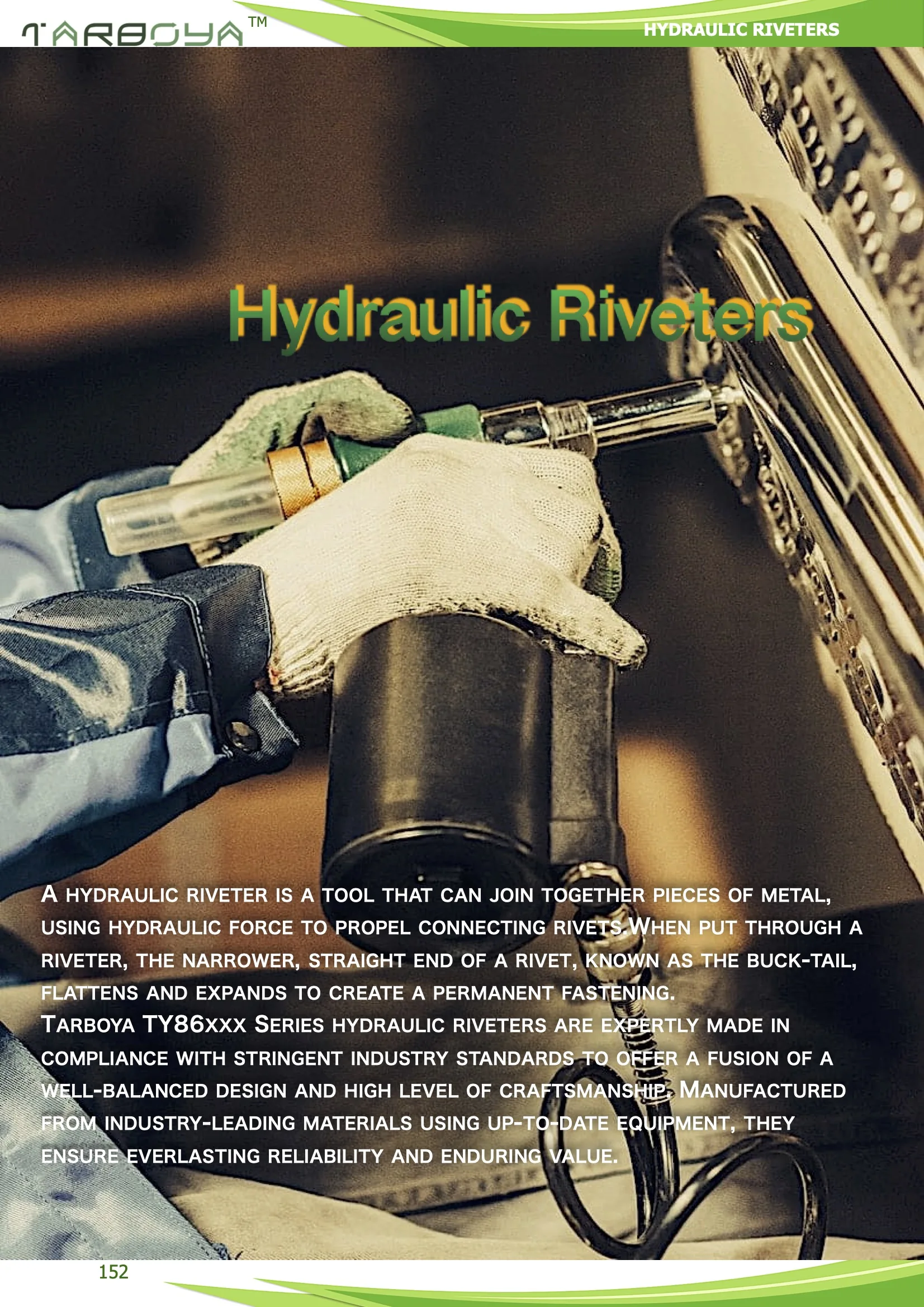 Commercial Pneumatic Riveter - Easy Pull of Stainless Steel Rivets