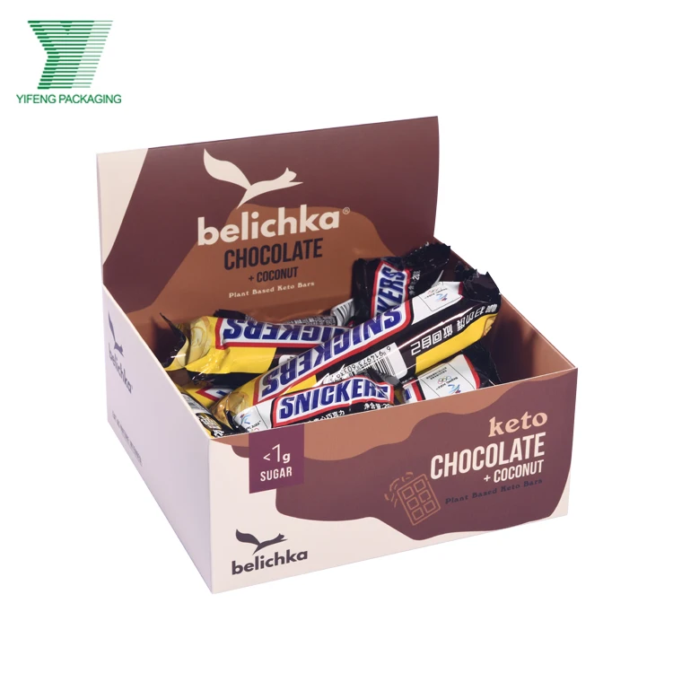 food grade folding carton chocolate packaging boxes custom printed ...