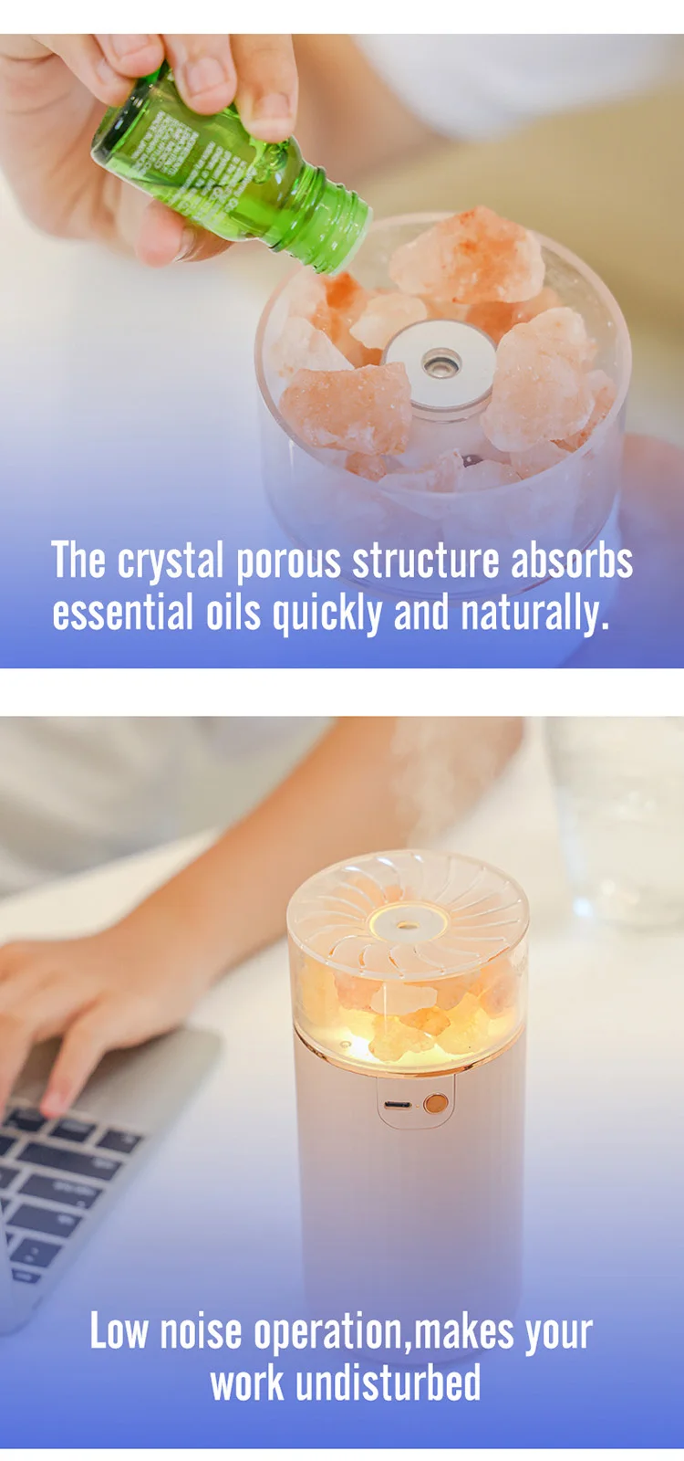 IMYCOO Salzlampen - Essential Ultrasonic Air Humidifiers