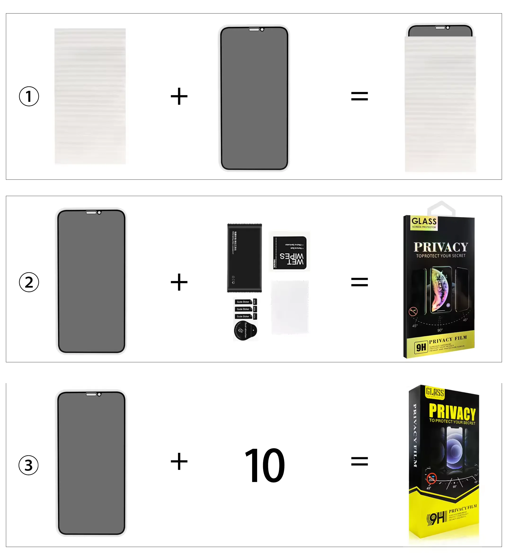 ESD Anti Fingerprint, Anti-static, Anti spy Tempered Glass Privacy ...