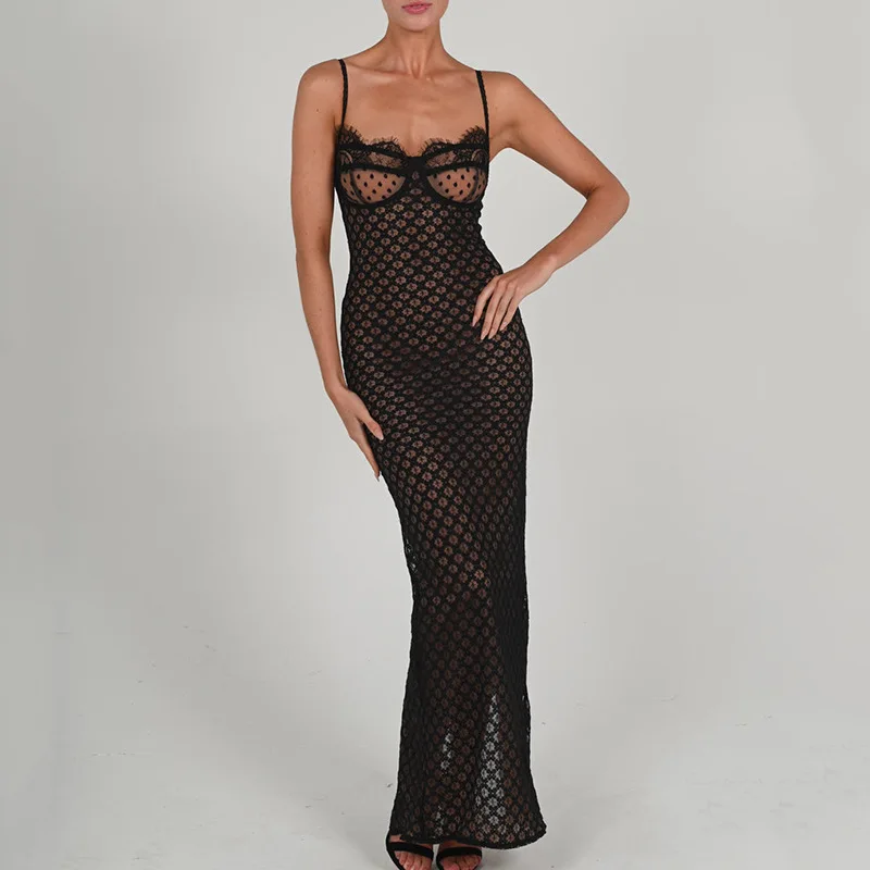 Sexy Formal Occasion Dress Elegant Backless Mesh Bodycon Party Dresses Long Maxi Valentines Day