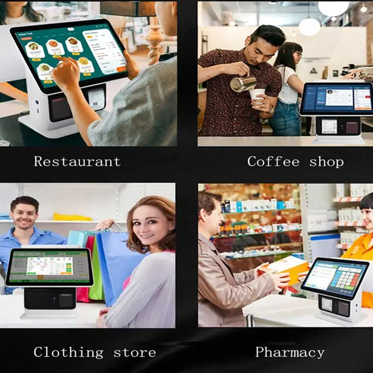 15.6 Inch Touch Screen Pos Systems Cash Register Machine Point Of Sale ...