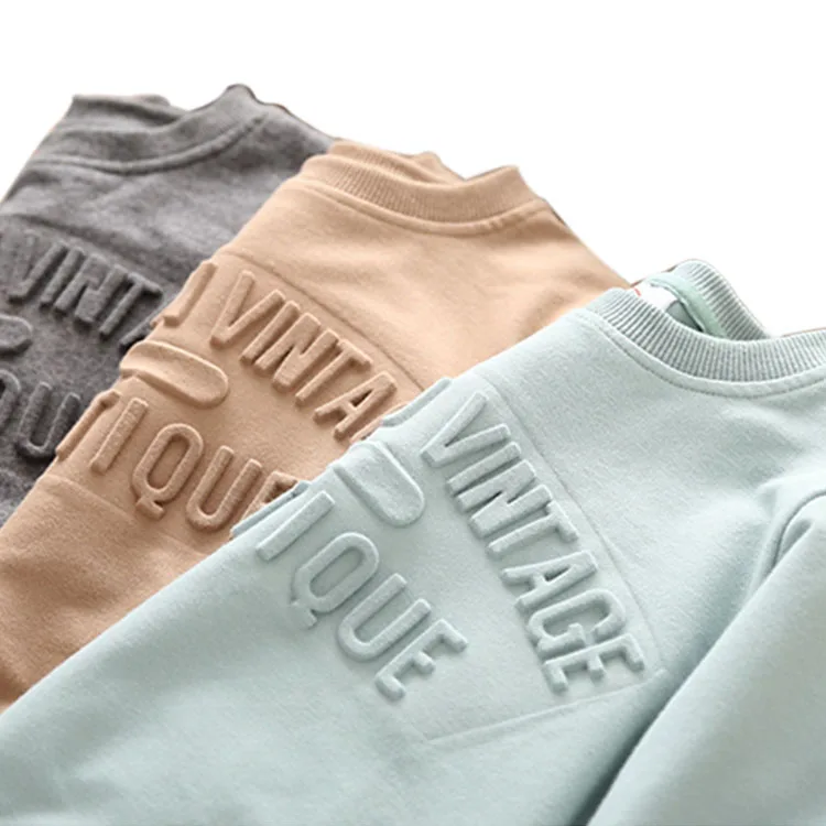Custom Sweatshirt 3D Embossed Crewneck Sweater by SME