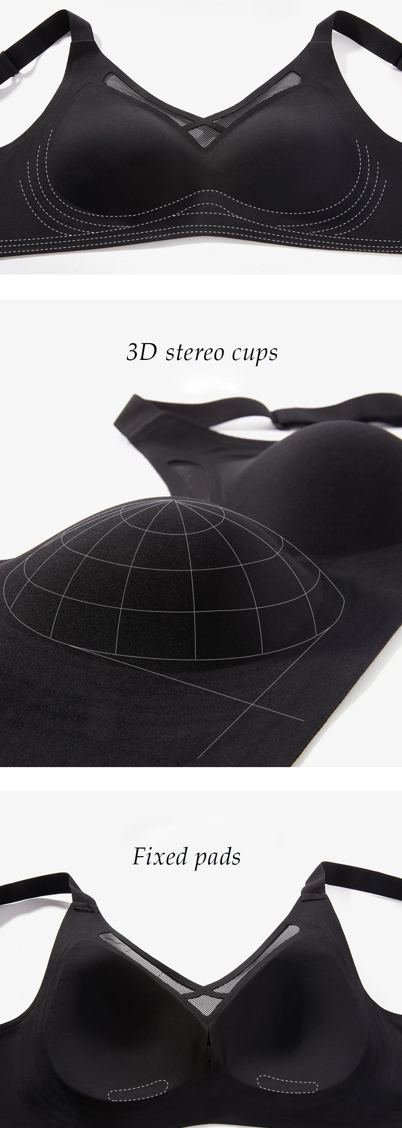 Wholesale Jelly Bras For Women Seamless Plus Size Bra Tops Full ...