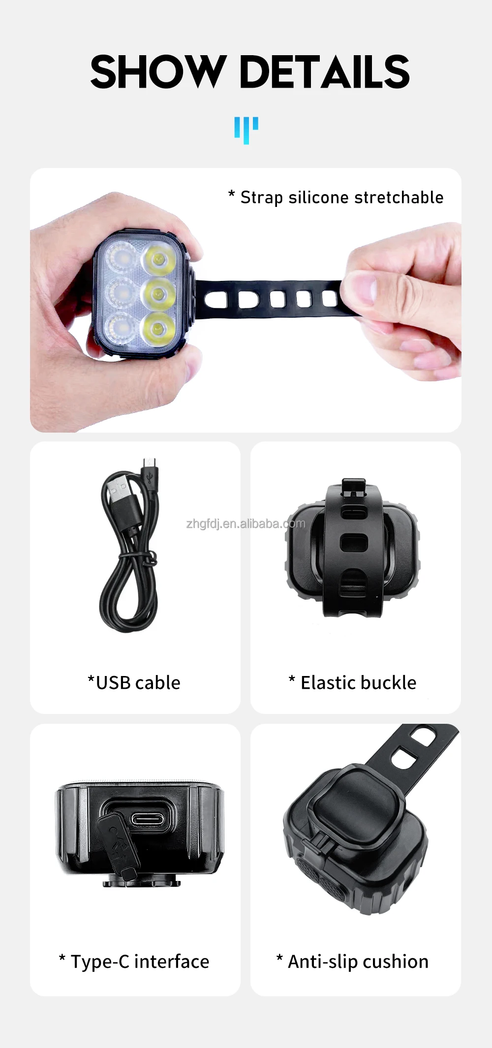 Cyclami Q6 Bicycle Lights - Bright, Rechargeable, and Durable