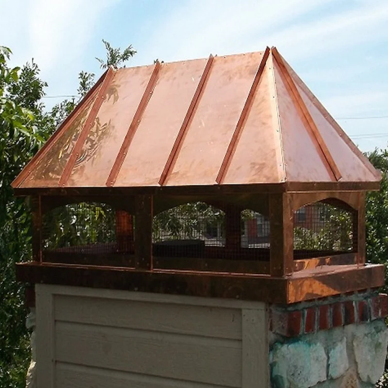 Copper Chimney Cap - Durable & Stylish Roofing Solution