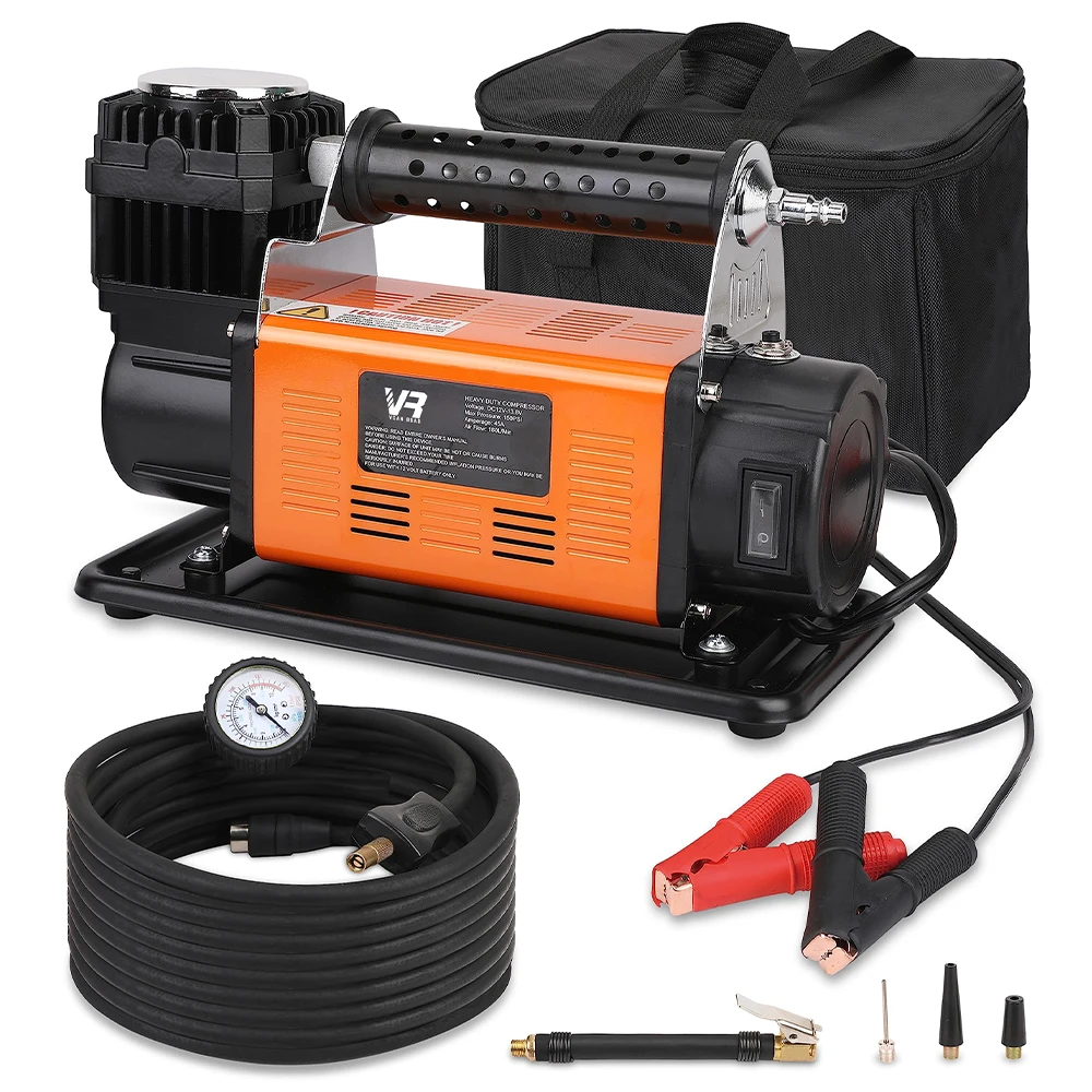 150 Psi 100L/min Portable Car Air Compressor with a Digital Gauge Tire ...