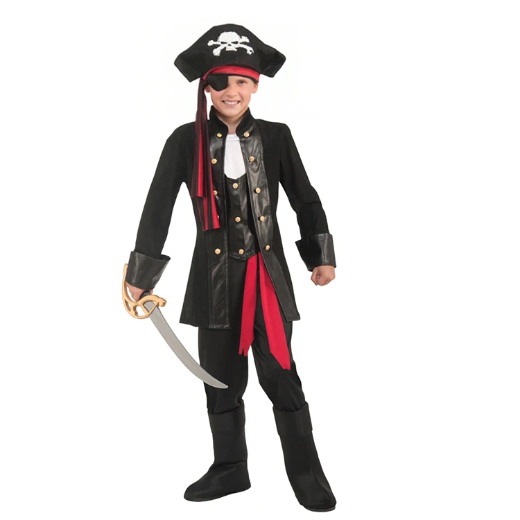 Kids Halloween Scary Salesman Costume Creepy Mask Suit with Gloves ...