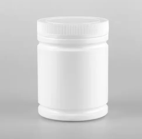 HDPE Plastic Screw Cap Bottles Cylinder Shape for Medicines Milk Powder ...