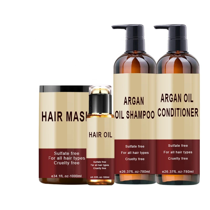Oem Private Label Hair Oil Natural Organic Argan Oil Custom Shampoo And ...