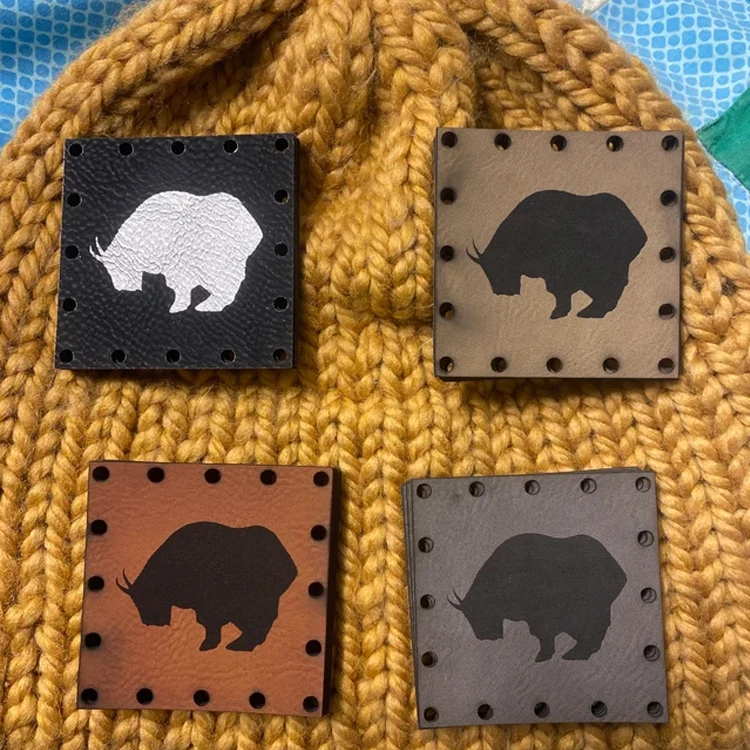 12x24 Inch Pu Leather Laserable Blanks for Cloth Labels