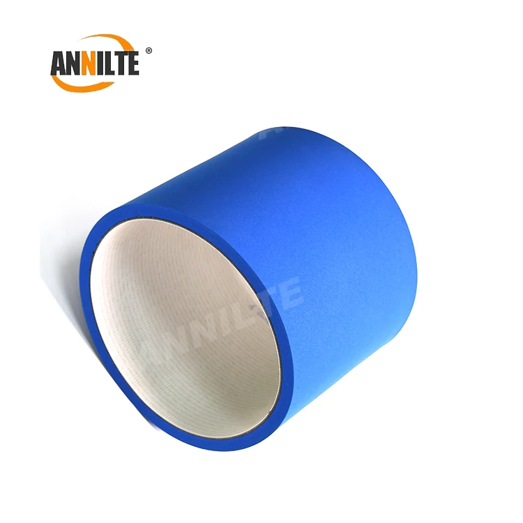 Annilte Labelling Machine Blue Foam Pvc Conveyor Belt With Center Guide ...