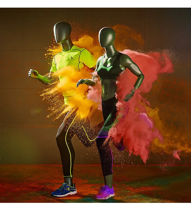 Sports Mannequin Muscular Mannequin Sports Running Muscular Male And ...