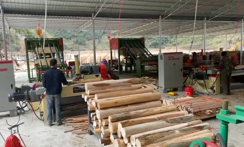 Log Wood Tree Debarking Machine Debarker for Plywood Rounding Wood Use ...