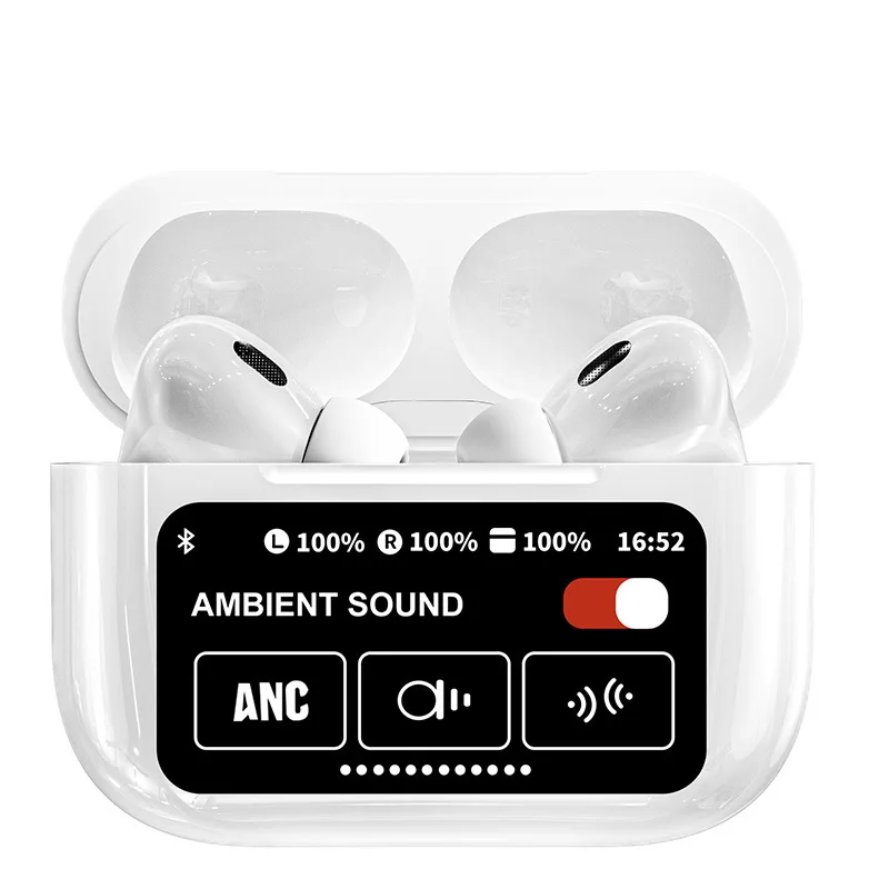 New A9 Pro Earbuds 2024 TWS In-Ear Earbuds ANC Wireless Earphones LED ...