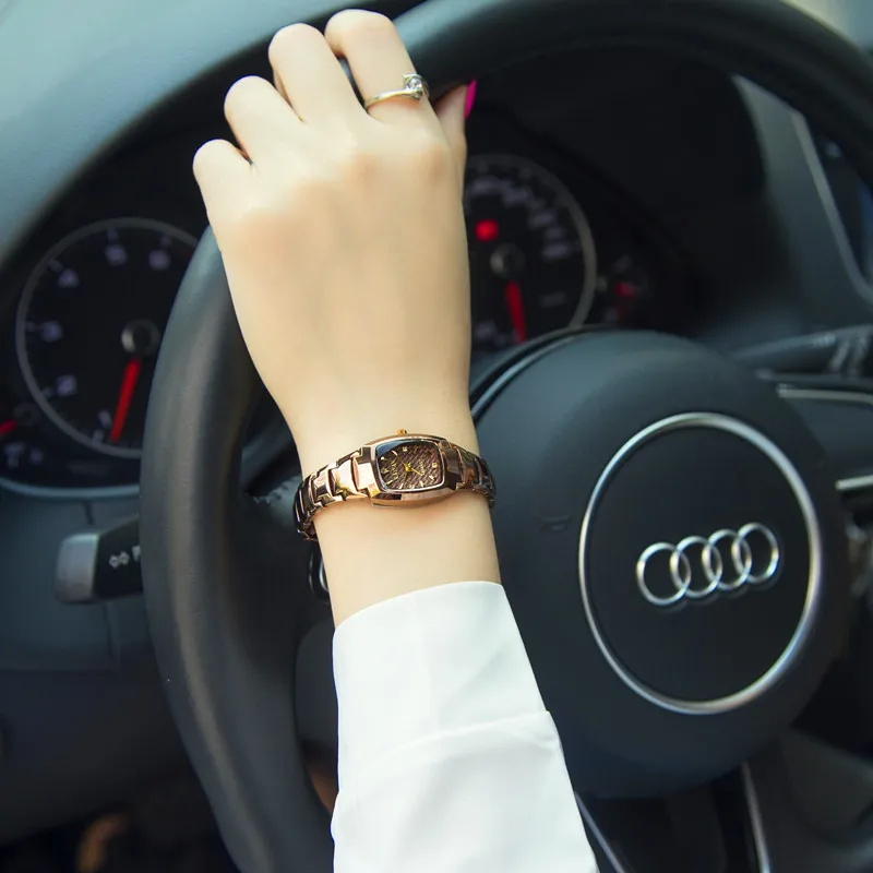 Wholesale Alloy Ladies Luminous Buckle Stainless Steel Watch