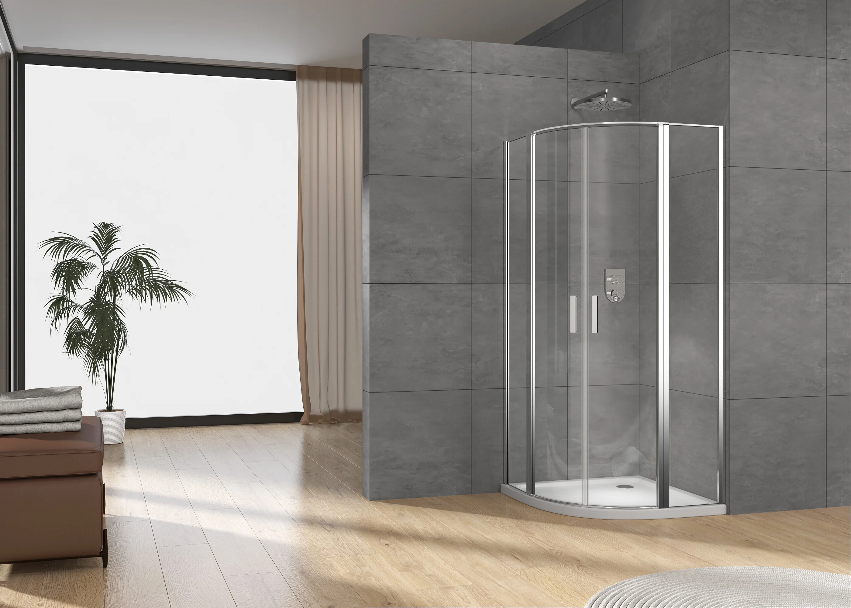 Exceed 2024 European Quadrant Double Pivot Polished Shower Enclosure| Alibaba.com