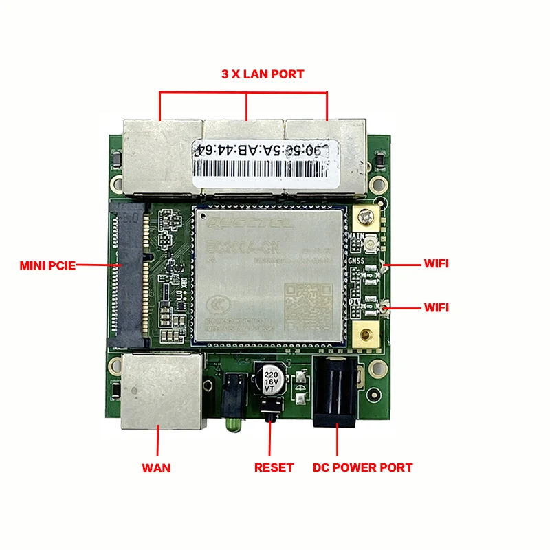 Mini 3G 4G Wifi Router Board - HC-G9 PCBA with Openwrt