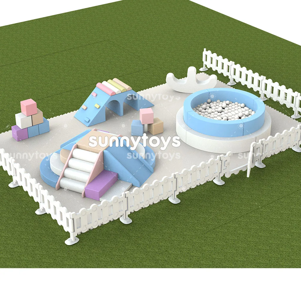 Soft Play Set - Pink Theme Indoor Toy for Kids' Parties