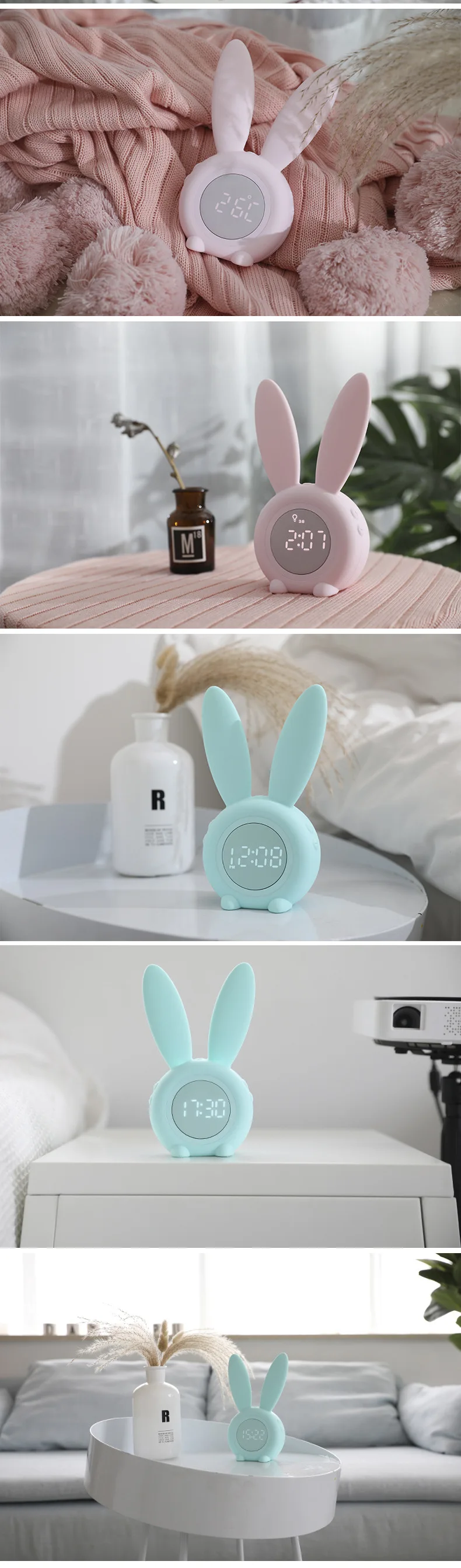 Bunny Rabbit Alarm Clock - Vumazon