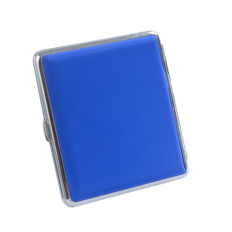 Cigarette Case 20cigarettes Reusable Metal PU Leather Cigarette Box Men ...