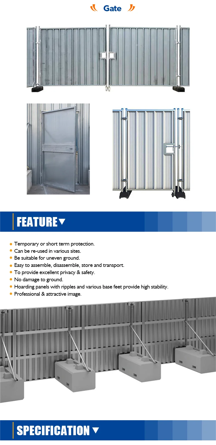 Durable and Easy to Install Construction Site Hoarding Fences