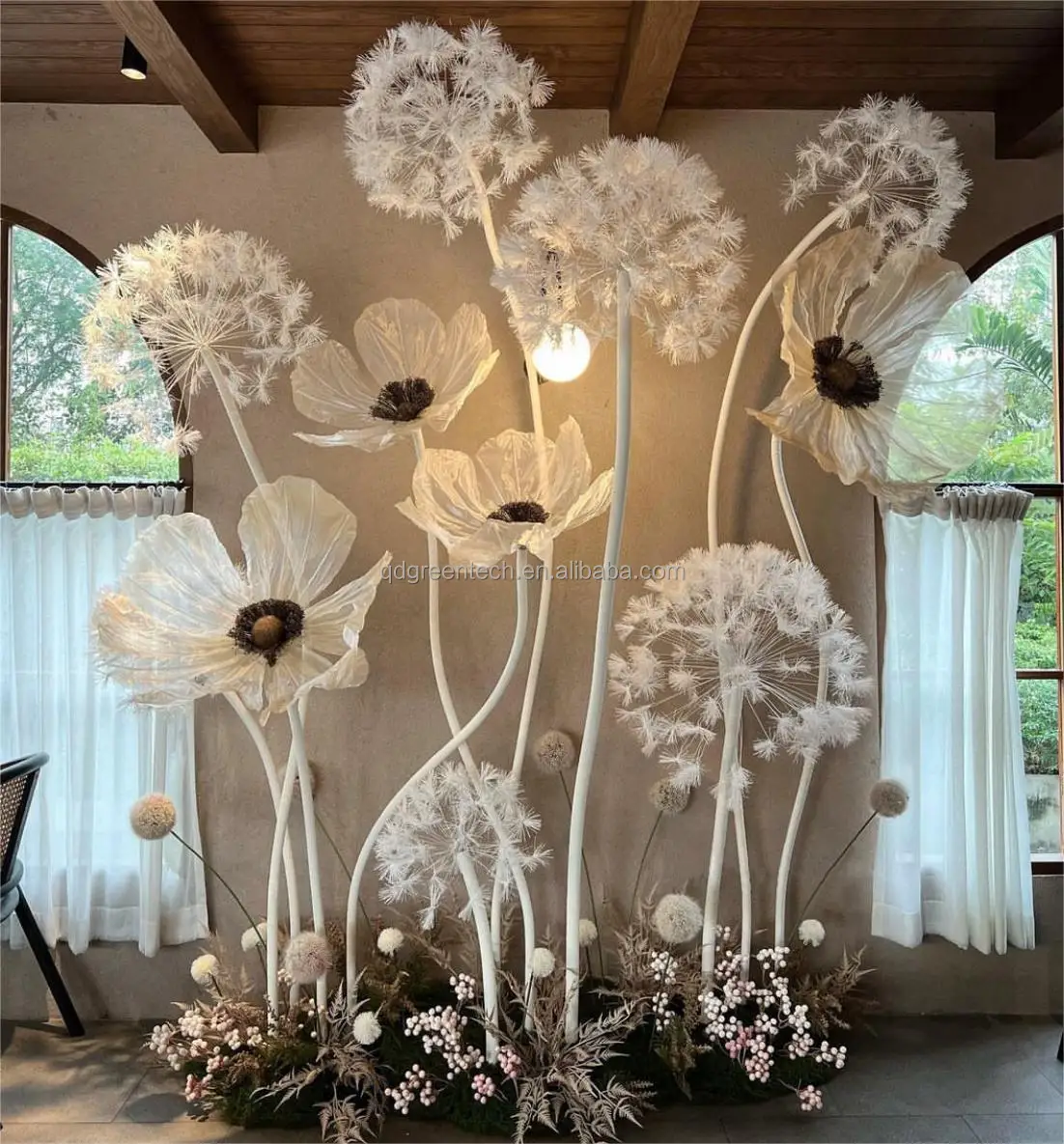 Party Decorations Flowers Giant Dandelion For Appreciation Dinner Baby ...