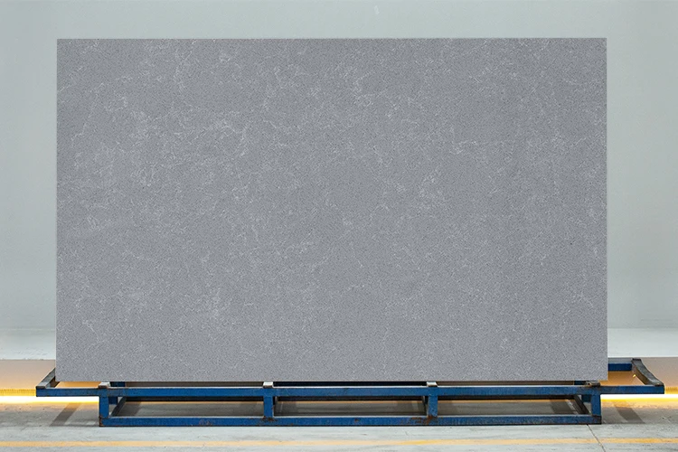 Artificial Grey Quartz Big Slab 93% Natural Engineered Quartz Stone ...