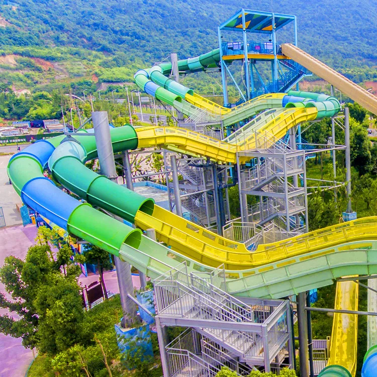 Aquapark Design Water Slide Outdoor Waterpark Products Double ...