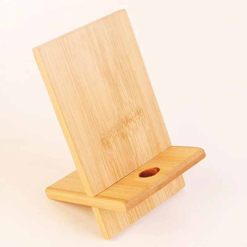 Bamboo Phone Holder - Stylish & Functional Desk Accessory