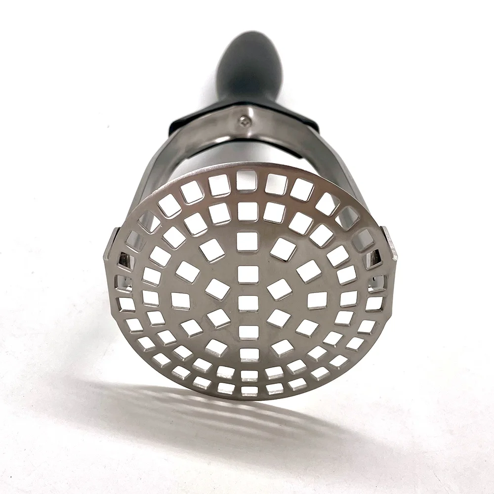 Stainless Steel Potato Bean Smasher with Non Stick Handle Hand Masher ...