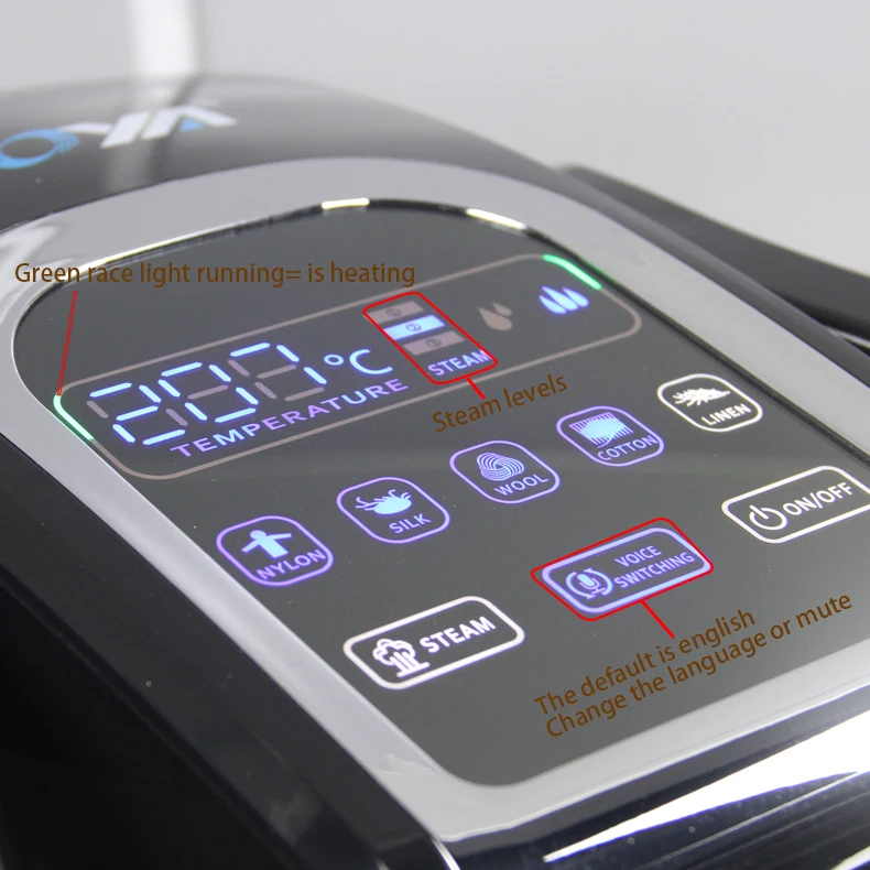 2200W Big Size Ironing Machine for Home Use - Digital Fabric Steam ...