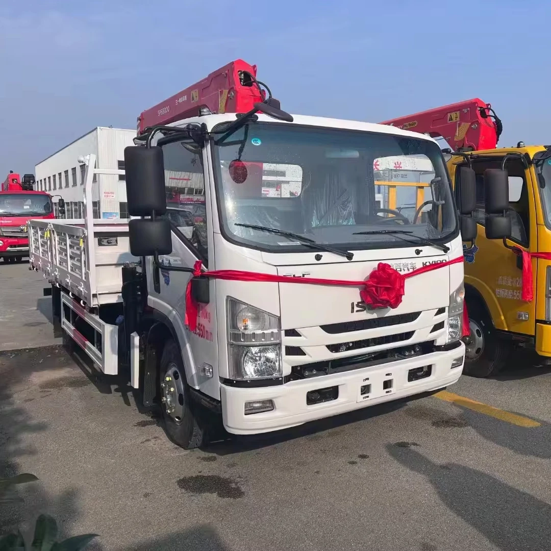 High quality Isuzu 6-wheel crane truck the best-selling 3-ton 5-ton ...