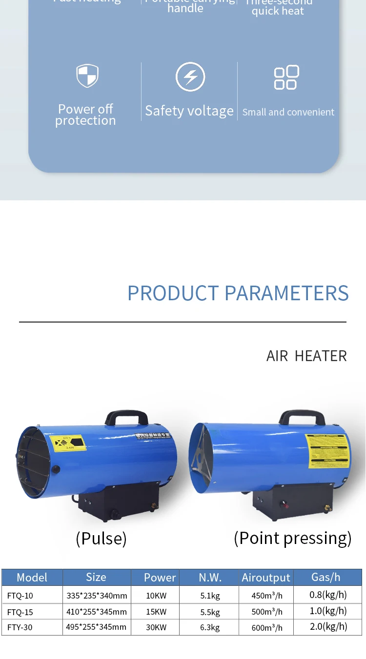 30KW Portable Gas Heater - Efficient Heating Solutions