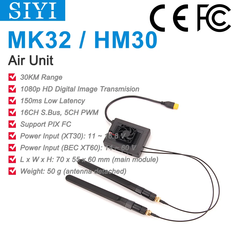 Siyi Mk32 Hm30 Mk15 Air Unit With Long Range Full Hd 1080p Image ...