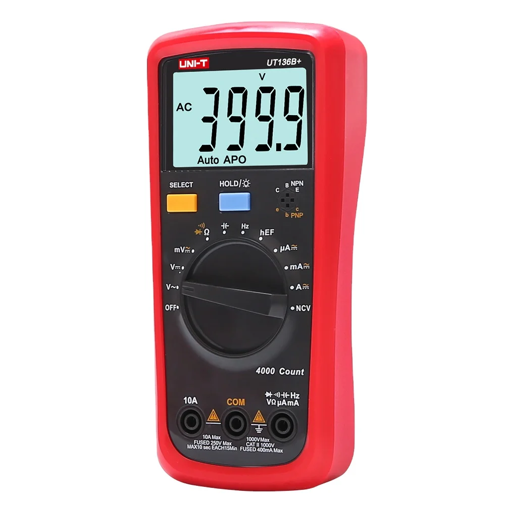 UNI-T UT136B+ ac dc Capacitance Resistance multimeter best multimeter ...