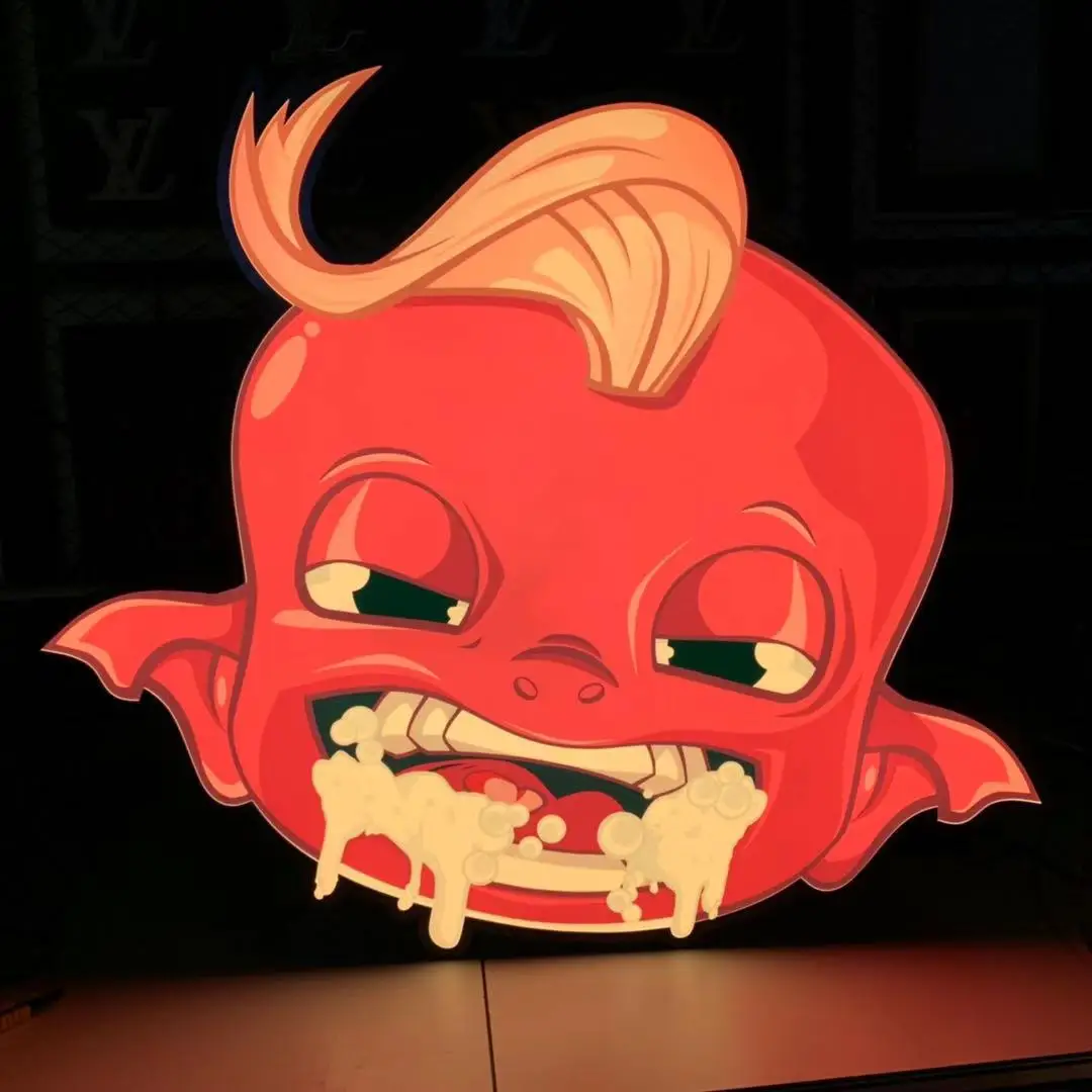 Rgb Full Color Changing Sign Restaurant Signs Acrylic Luminous Signs ...